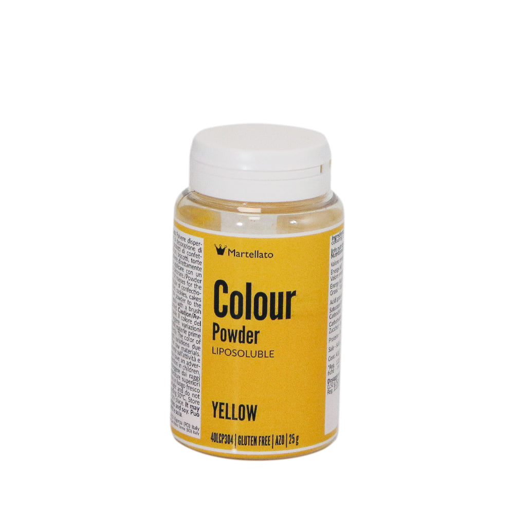Yellow Liposoluble Colour Powder 25g by Martellato – Nicolaas