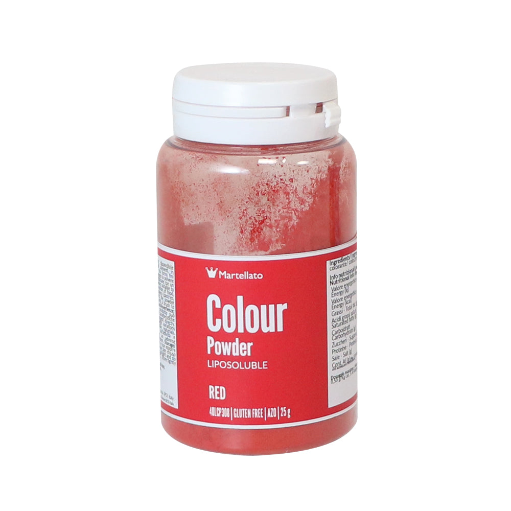 Red Liposoluble Colour Powder 25g by Martellato – Nicolaas