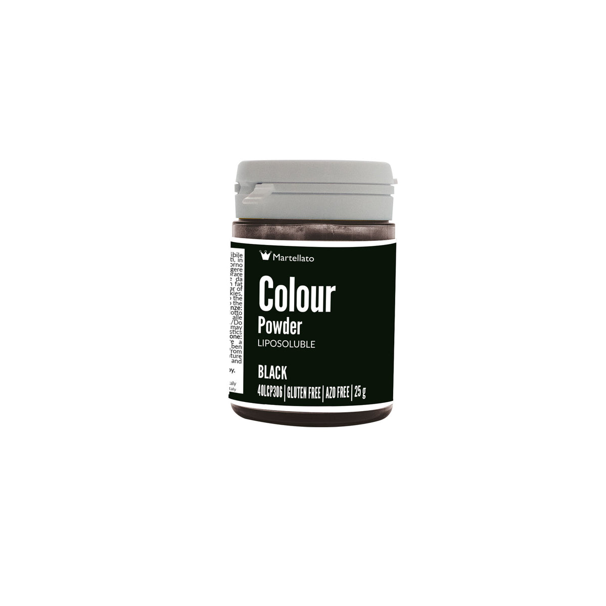 Black Liposoluble Colour Powder 25g by Martellato – Nicolaas